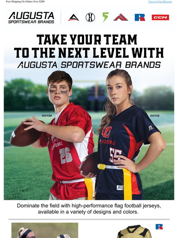 Augusta Active: The Best Uniforms for Flag Football 🚩 | Milled