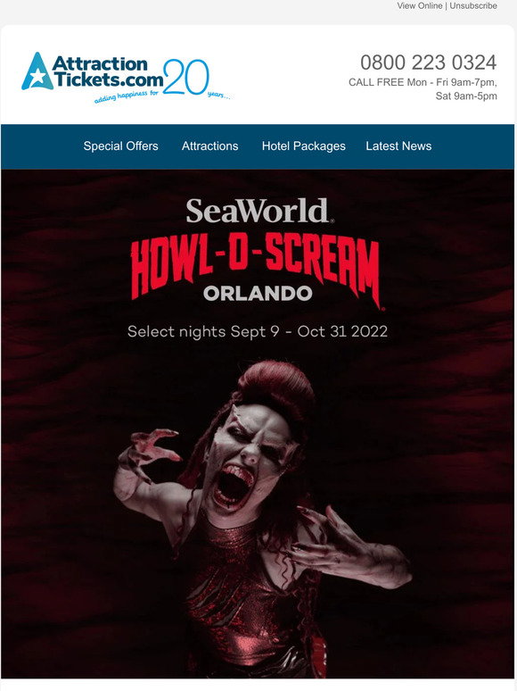 Attraction Tickets: Howl-O-Scream is Returning to SeaWorld Orlando ...
