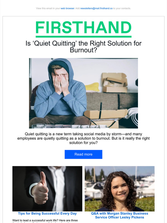 Vault.com: Is ‘Quiet Quitting’ the Right Solution for Burnout? + 3 Tips ...