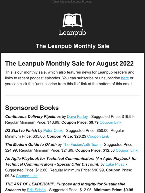 The Art of Data Science: The Leanpub Monthly Sale for August 2022 | Milled