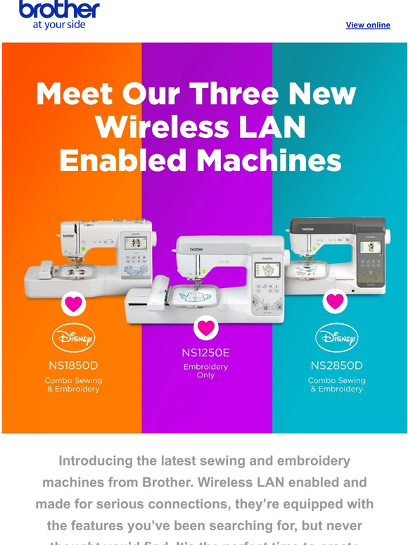 Brother: Just Landed: The New NS Series | Milled