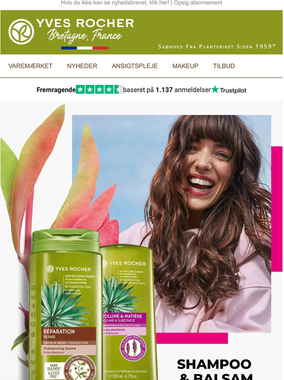 Yves Rocher: 💚 Shampoo & Balsam 2 for 109,- 💚 | Milled