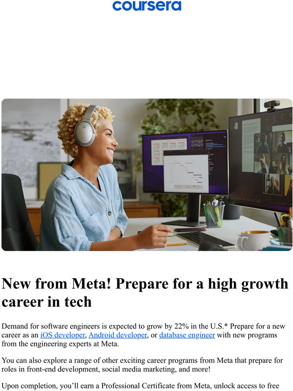Coursera: Explore brand-new certificates from Meta | Milled