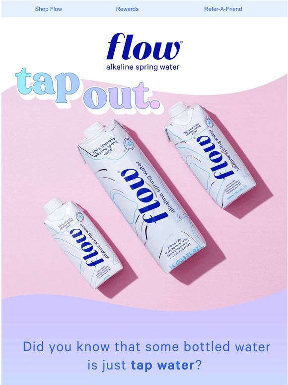 Flow Hydration: Quit bottled tap water 🙅 | Milled