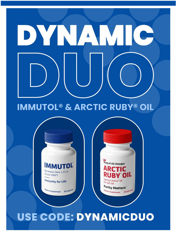 Immunocorp: Dynamic Duo for $50—IMMUTOL® & ARCTIC RUBY® OIL—Flash Sale ...
