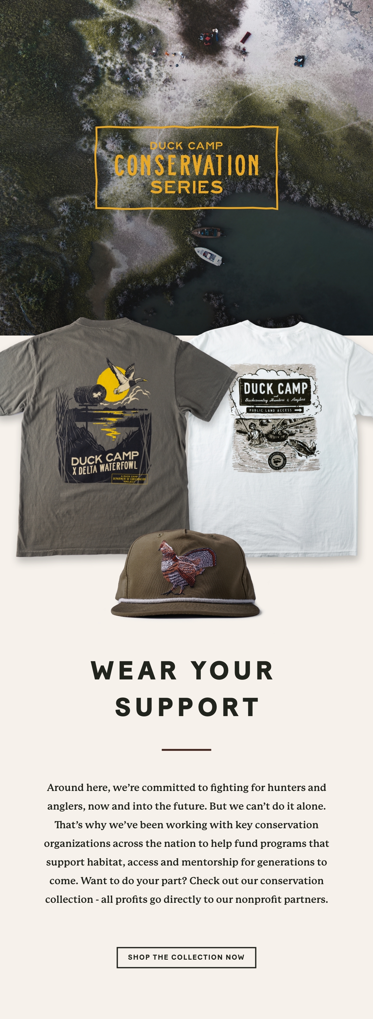 Duck Camp: Introducing: The Conservation Collection | Milled