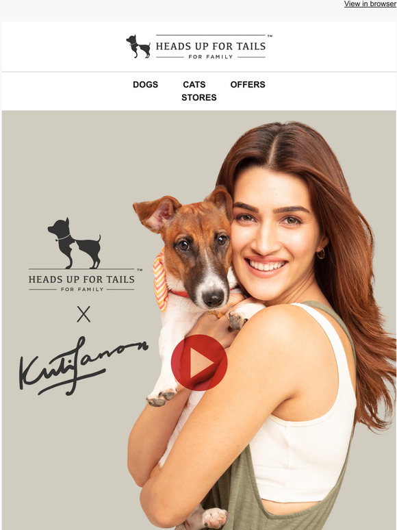 Heads Up For Tails: Welcome to HUFT, Kriti Sanon! 🧡🐾 | Milled