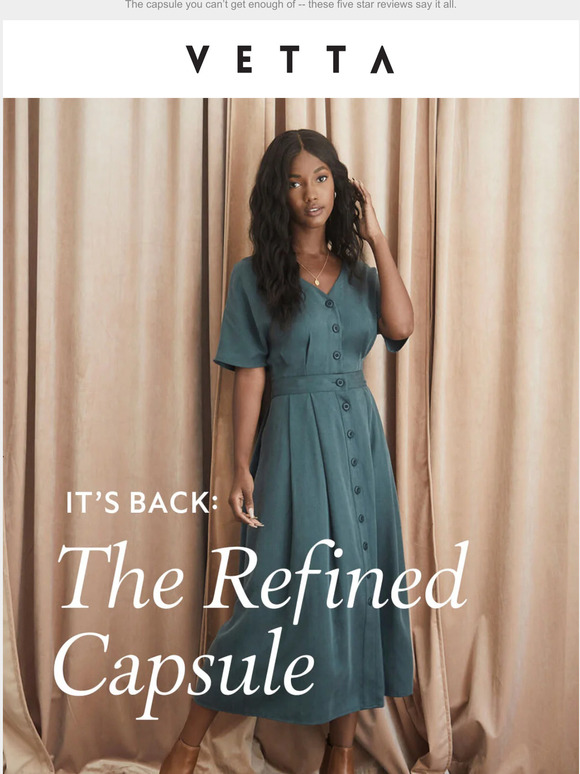 VETTA: Back By Popular Demand: The Refined Capsule 💋 | Milled