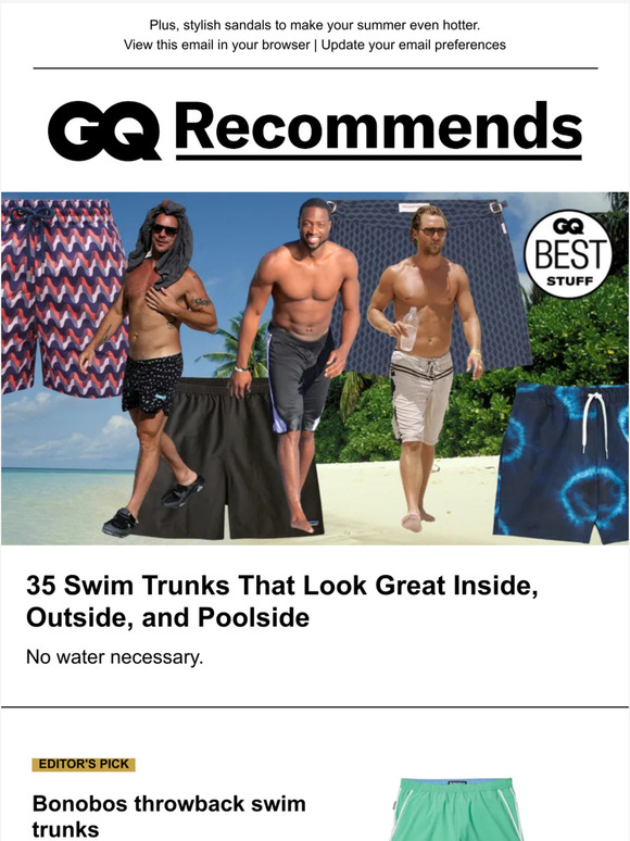 GQ: 35 Swim Trunks That Look Great Inside, Outside, and Poolside | Milled