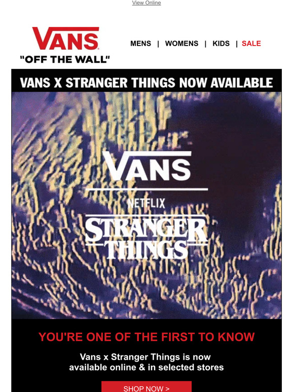 Vans Australia: Stranger Things x Vans Just Dropped 🕰️ | Milled