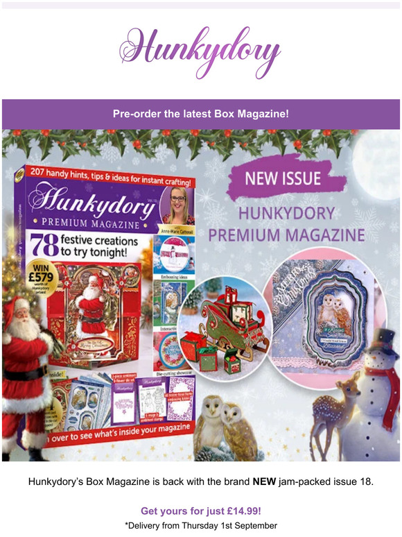 Hunkydory Crafts: Take a look at the latest Box Magazine! 😱 | Milled