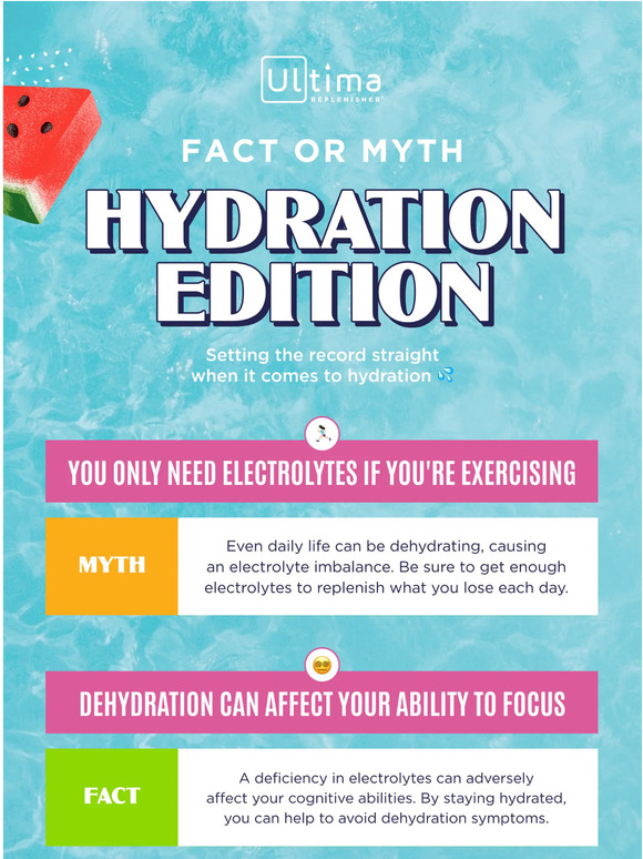 Ultima Replenisher: 4 things everyone gets wrong about hydration 👀 | Milled