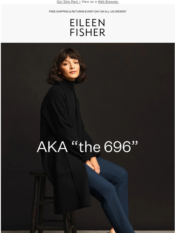 EILEEN FISHER: "The 696." Back in a New Color. | Milled