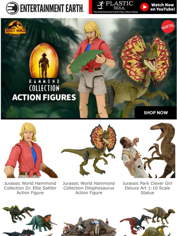 Entertainment Earth: New Jurassic World Hammond Collection Action ...
