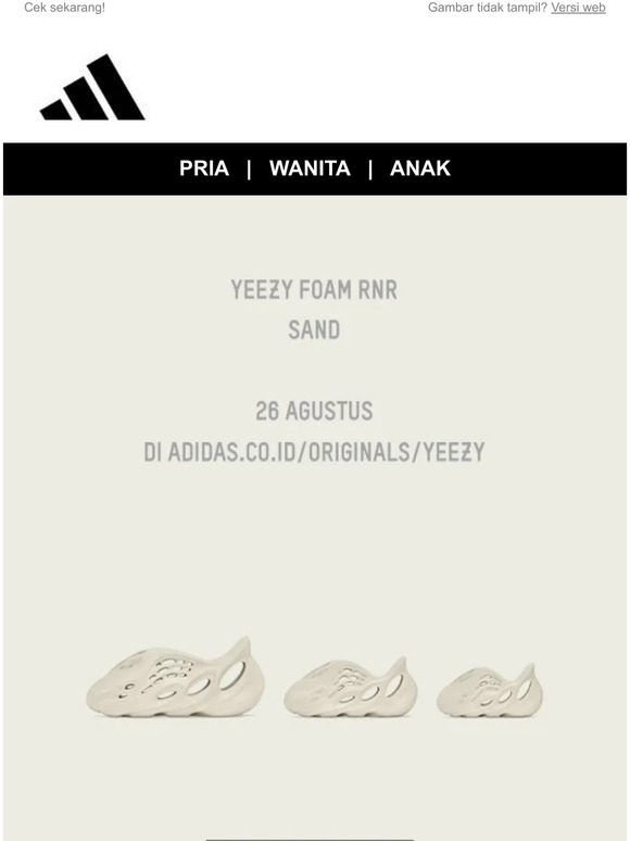 adidas: YEEZY FOAM RNR SAND BESOK DIRILIS | Milled