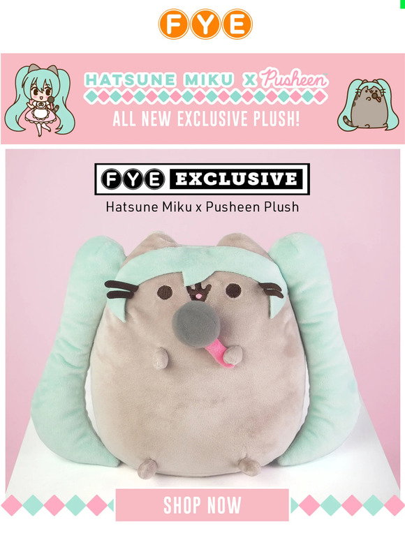 FYE: New Hatsune Miku x Pusheen Plush?! Yes, You Read That Right 😍 | Milled