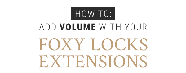 Foxy Locks: How to: Add volume | Milled