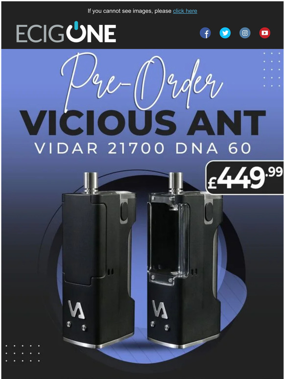 eCig One: 🥳 VICIOUS ANT VIDAR 21700 BORO PREORDER NOW 🥳 | Milled