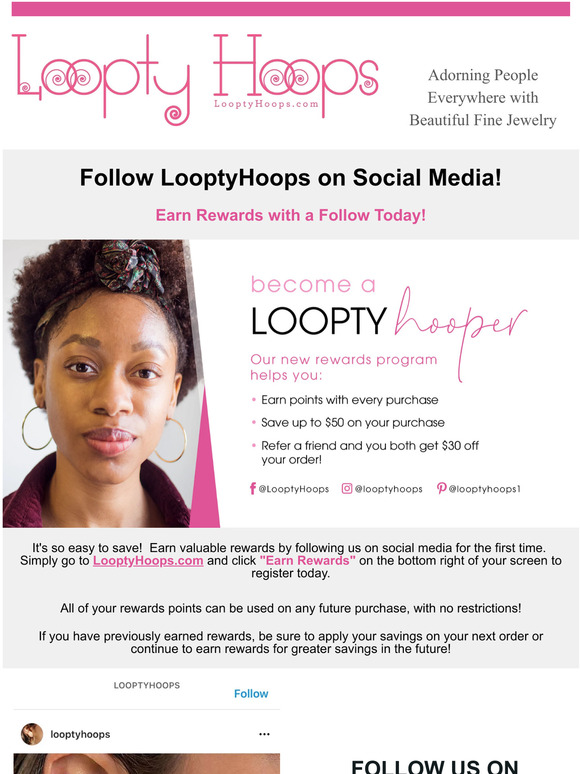 LooptyHoops: Earn Rewards With a Follow! | Milled