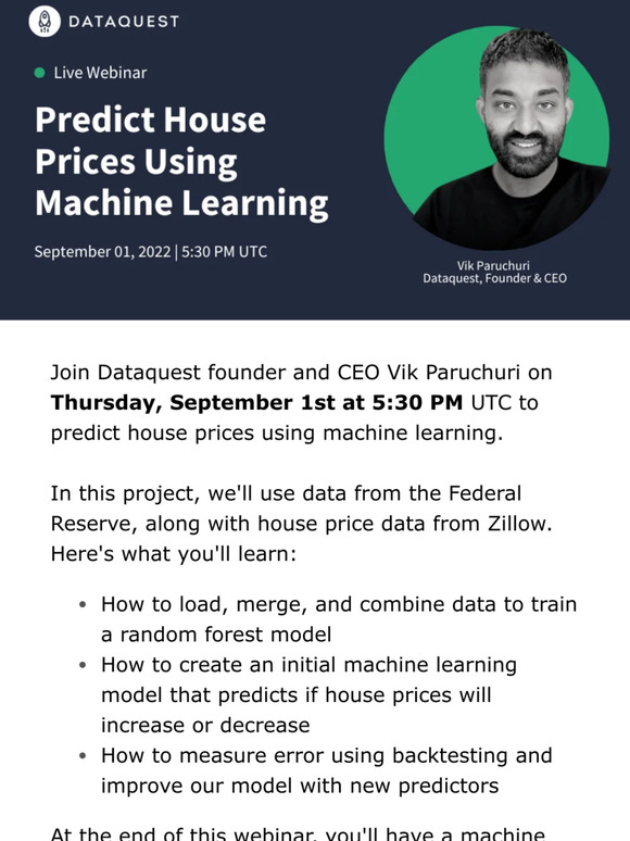Dataquest: Predict House Prices Using Machine Learning | Milled