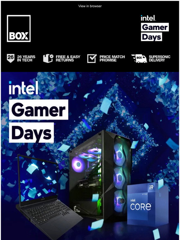 Box: Intel Gamer Days 2022 is Here 🎉 Save now on Gaming Laptops, PCs ...