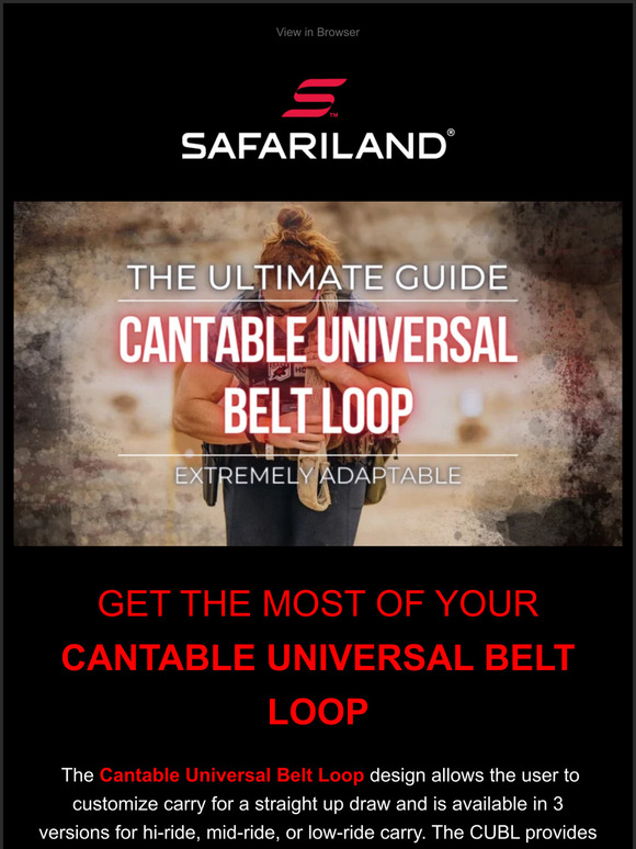 Safariland: Safariland Cantable Universal Belt Loop | Milled