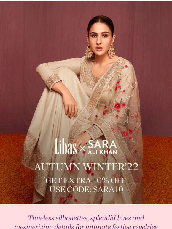 Libas India: Unveiling Libas X Sara Ali Khan Autumn Winter'22 ...