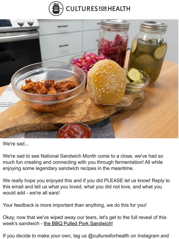 Cultures for Health: The LAST sandwich | Milled