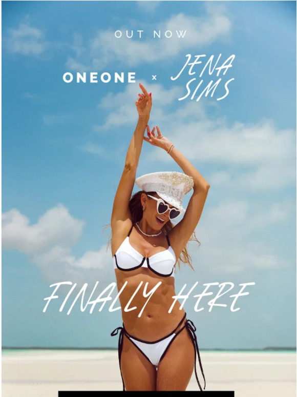ONEONE Swimwear: [OUT NOW] ONEONE x Jena Sims is Finally Here! 🍾 | Milled