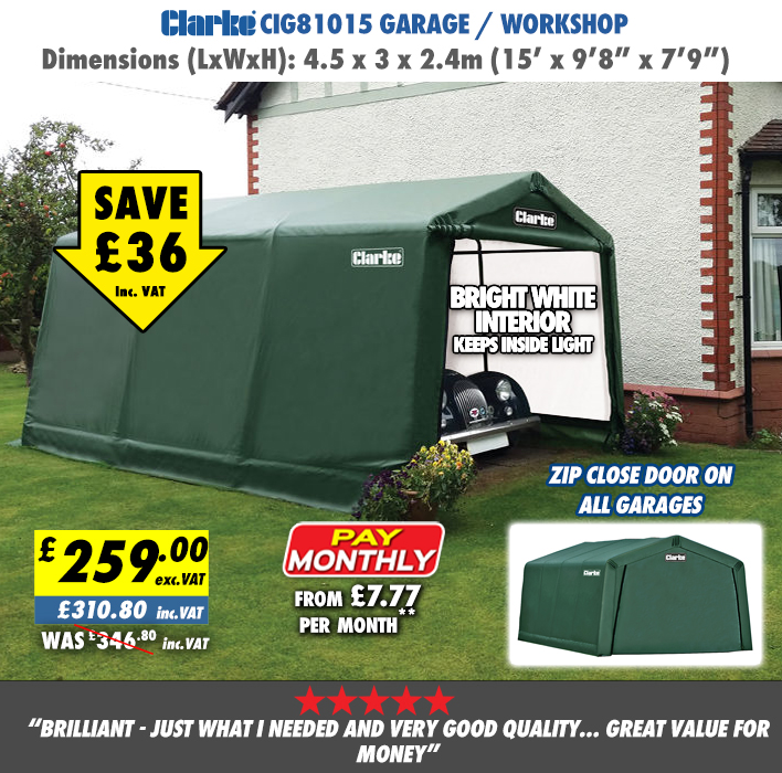 Machine Mart: Need Extra Storage Space? Garages Price Crash Now On ...