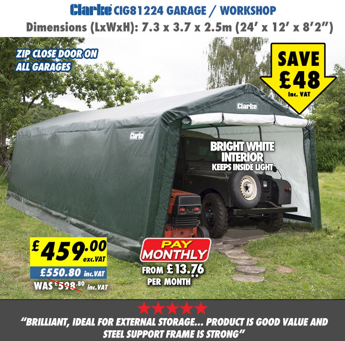 Machine Mart: Need Extra Storage Space? Garages Price Crash Now On ...