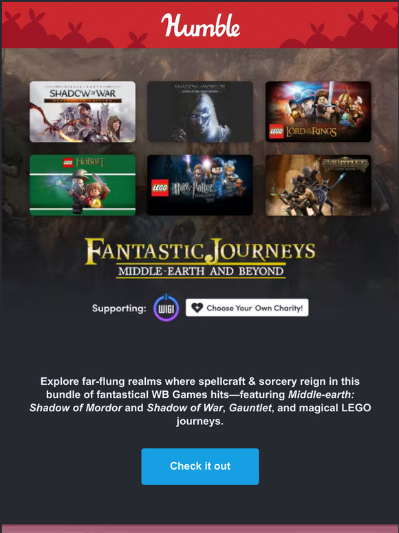 Humble Bundle: Journey to Middle-earth and more magic-filled worlds with WB Games | Milled