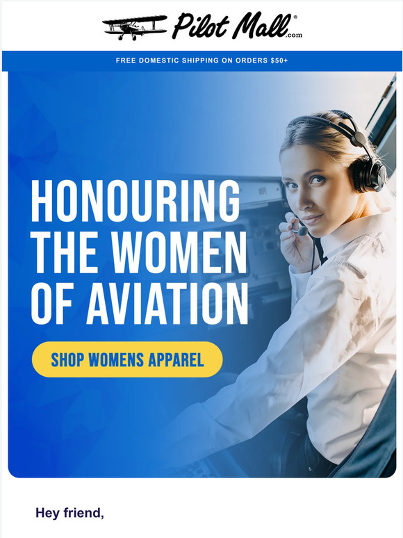 PilotMall: Celebrating all the women in Aviation | Milled