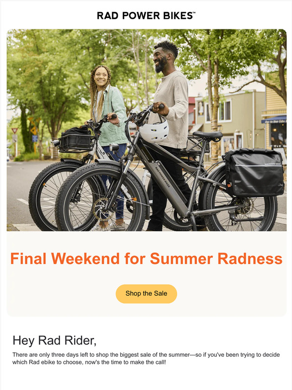 Rad Power Bikes: Final Weekend for Summer Radness | Milled