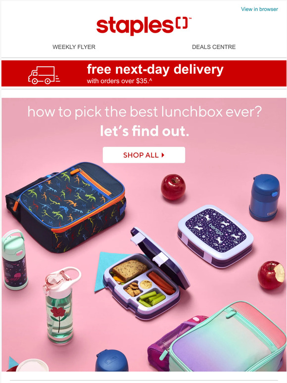 Staples: 🍎 Your #1 destination for school lunchboxes | Milled
