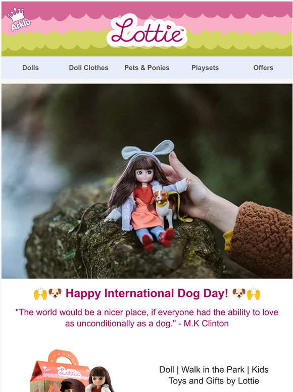 Lottie Dolls: Spreading the love this International Dog Day with Dogs ...