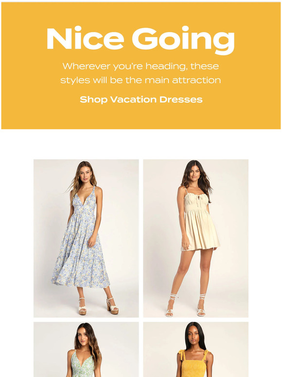 Lulus: Destination Dresses Inside! | Milled