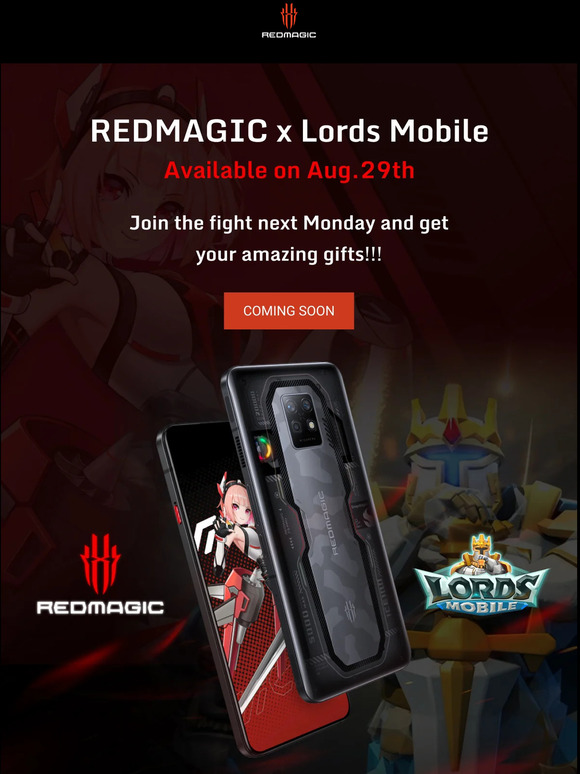 RedMagic: REDMAGIC Is Teaming Up With Lords Mobile! | Milled