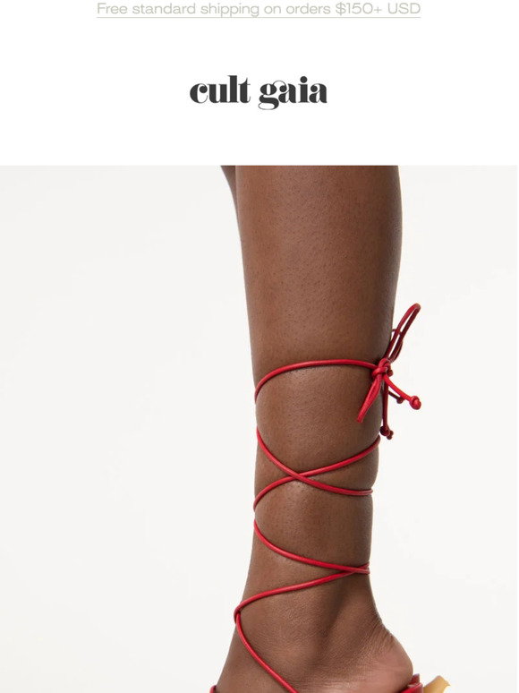 Cult Gaia: EFFIE, THE FLOWER PETAL HEEL | Milled