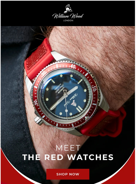William Wood Watches: Luxury in red! 🔴⌚️ | Milled