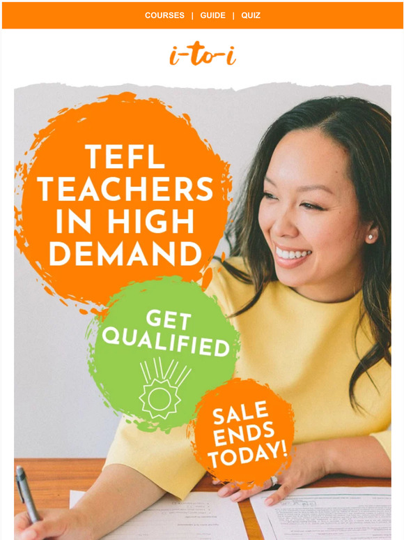 i-to-i TEFL: — —, your offer expires TODAY! 😱 | Milled