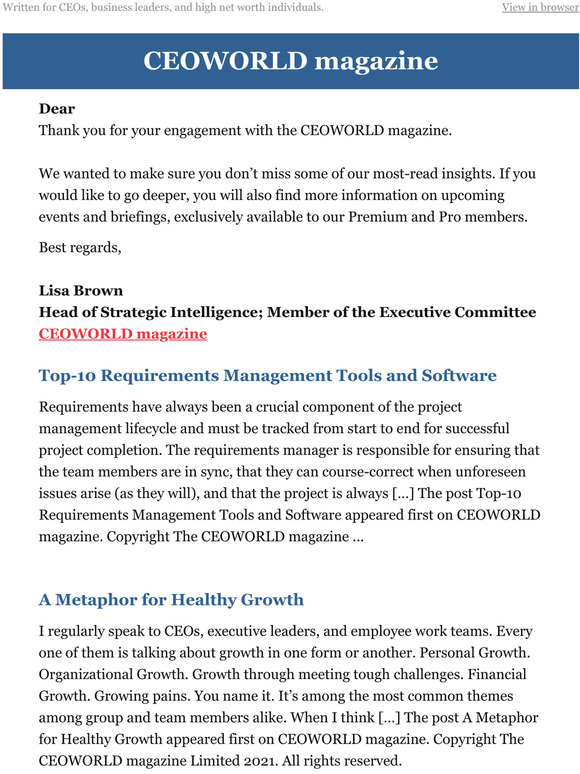 CEOWORLD Magazine: Top-10 Requirements Management Tools and Software ...