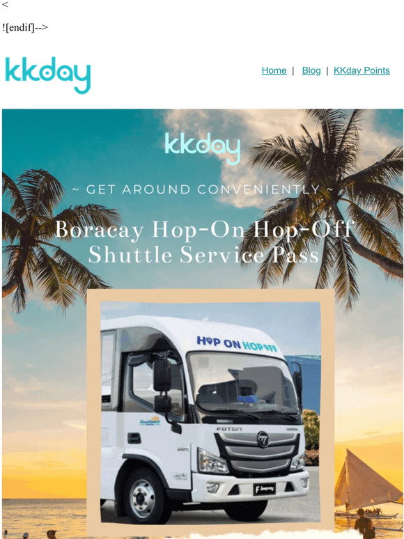 KKday: Get around Boracay Island conveniently on this hop-on hop-off ...