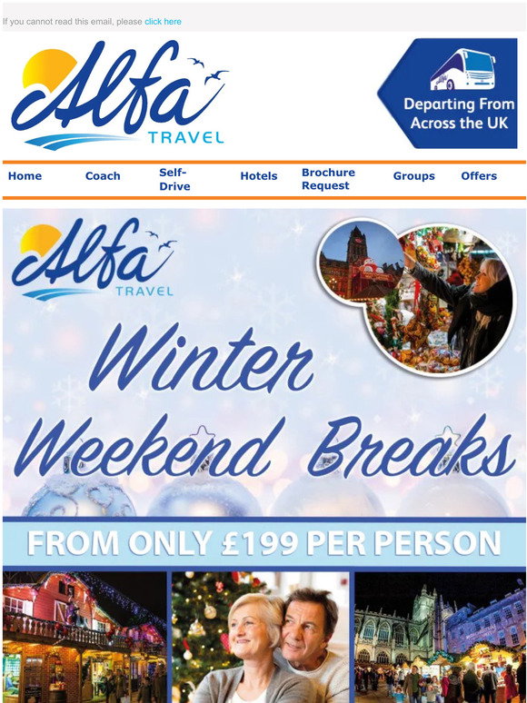 Alfa Travel: Your Winter Weekend Break Awaits 🍂 🚌🎄 | Milled