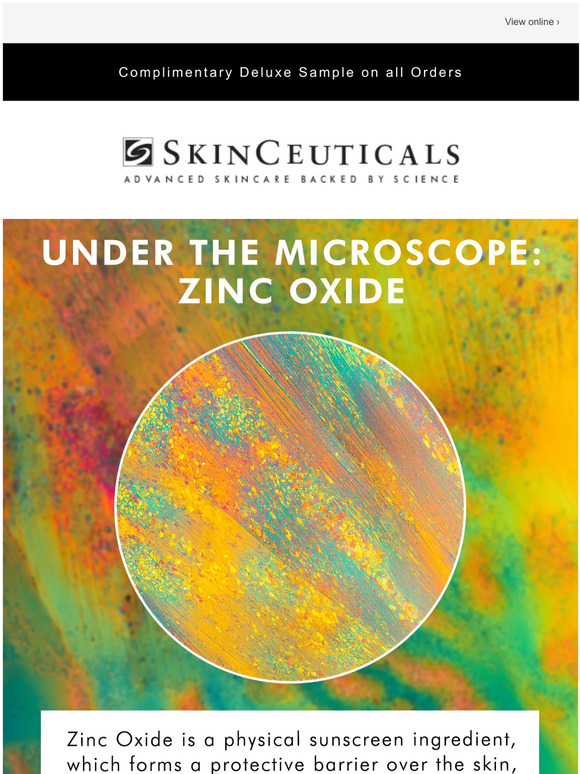 Skinceuticals: Under the Microscope: Zinc Oxide | Milled