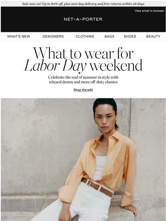 Net-A-Porter: What to wear for Labor Day weekend | Milled