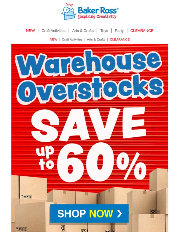 Baker Ross: Warehouse OVERSTOCKS! | Milled