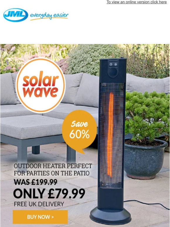 JML: Outdoor heater perfect for parties on the patio | Milled