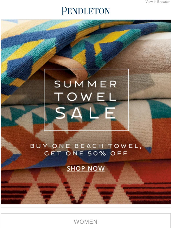 Pendleton: Summer Towel Sale | Milled