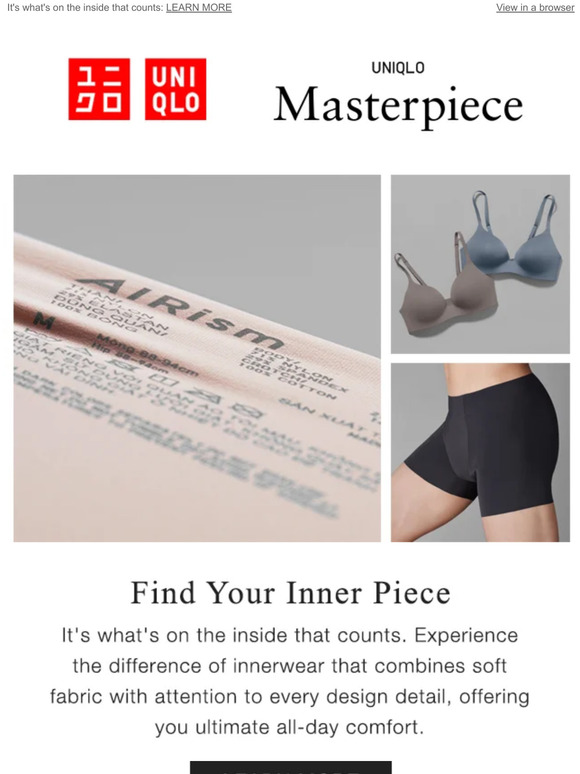 UNIQLO: UNIQLO Masterpiece: Innerwear | Milled